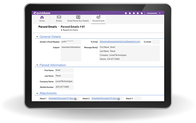 Automated Data Entry Quickbase Add-Ons | Juiced Technologies, Inc.